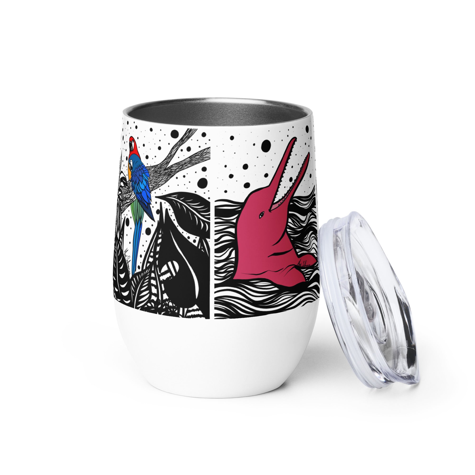 Wine tumbler – Mari Salmonson ART Shop